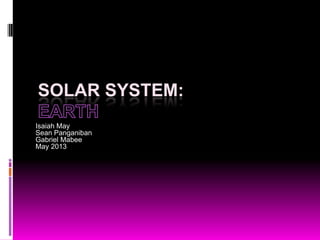 Earth solar system | PPTX