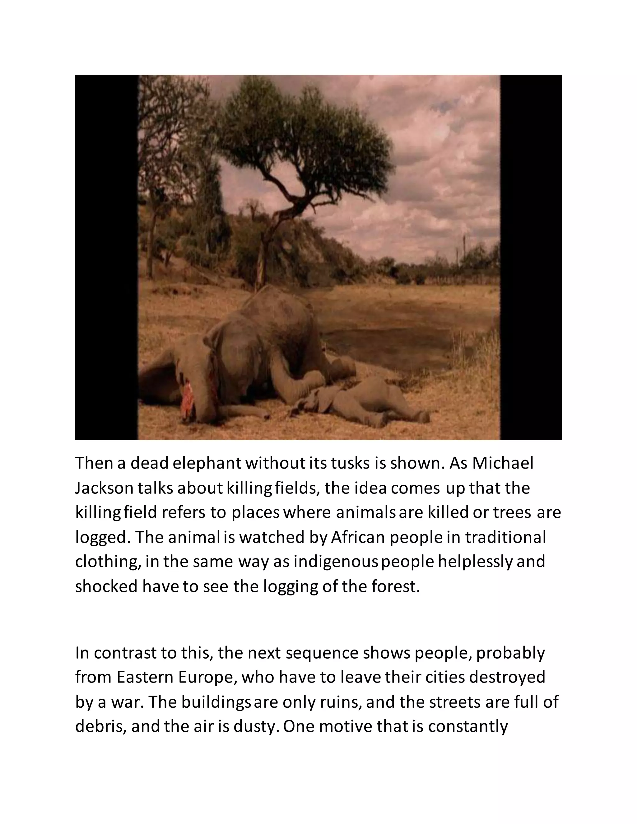 Earth song -Music Video analysis | DOCX