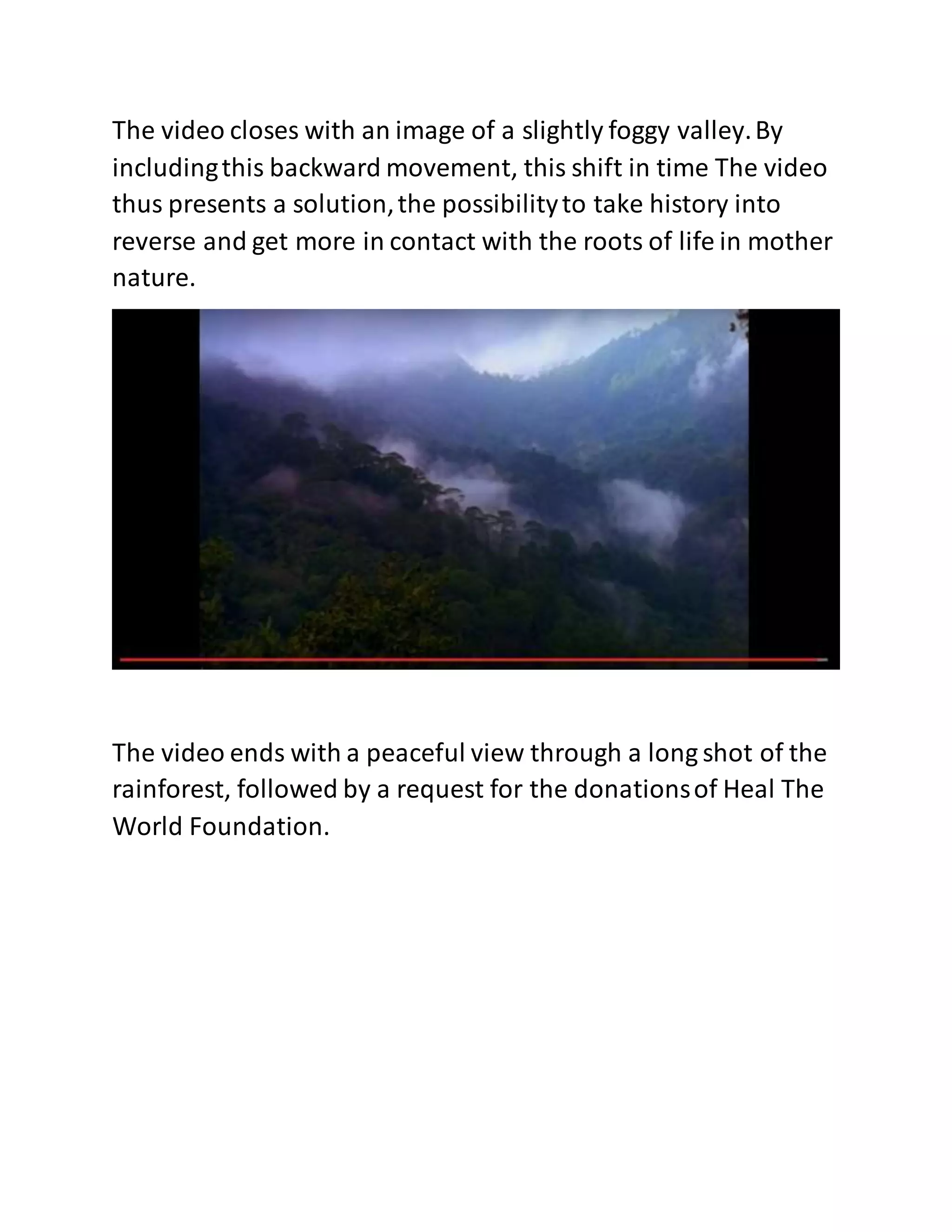 Earth song -Music Video analysis | DOCX