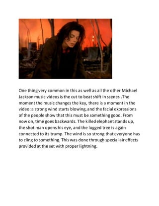 Earth song -Music Video analysis | DOCX