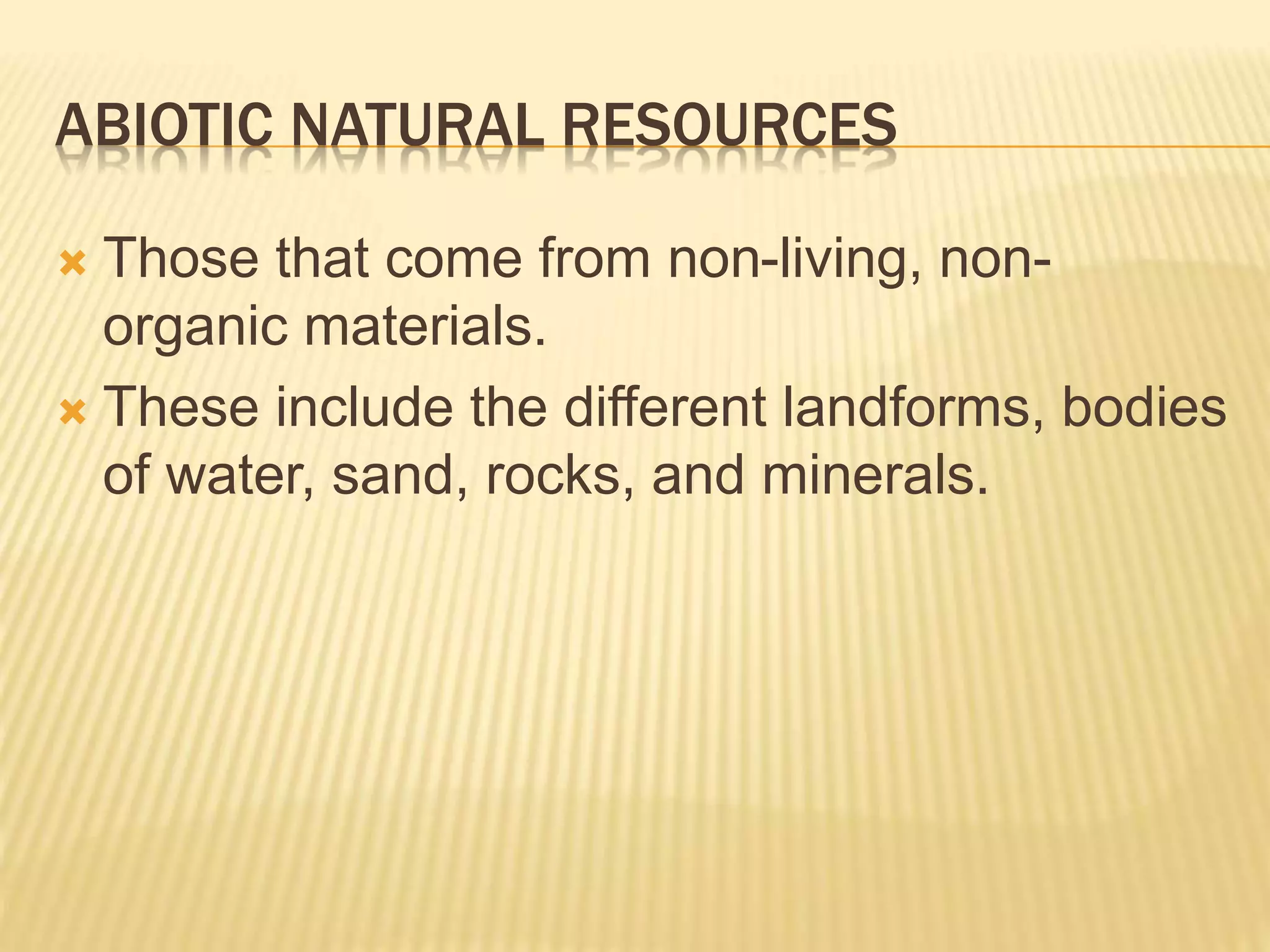 Earth’s resources | PPTX