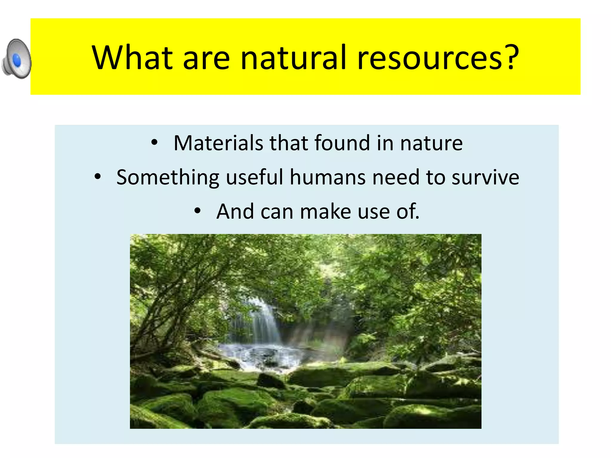 Earth's resources | PPTX