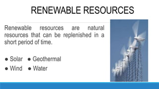 Earth's resources | PPTX