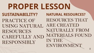EARTH'S RESOURCES.pptx SCIENCES EARTH'S SCIENCES | PPTX