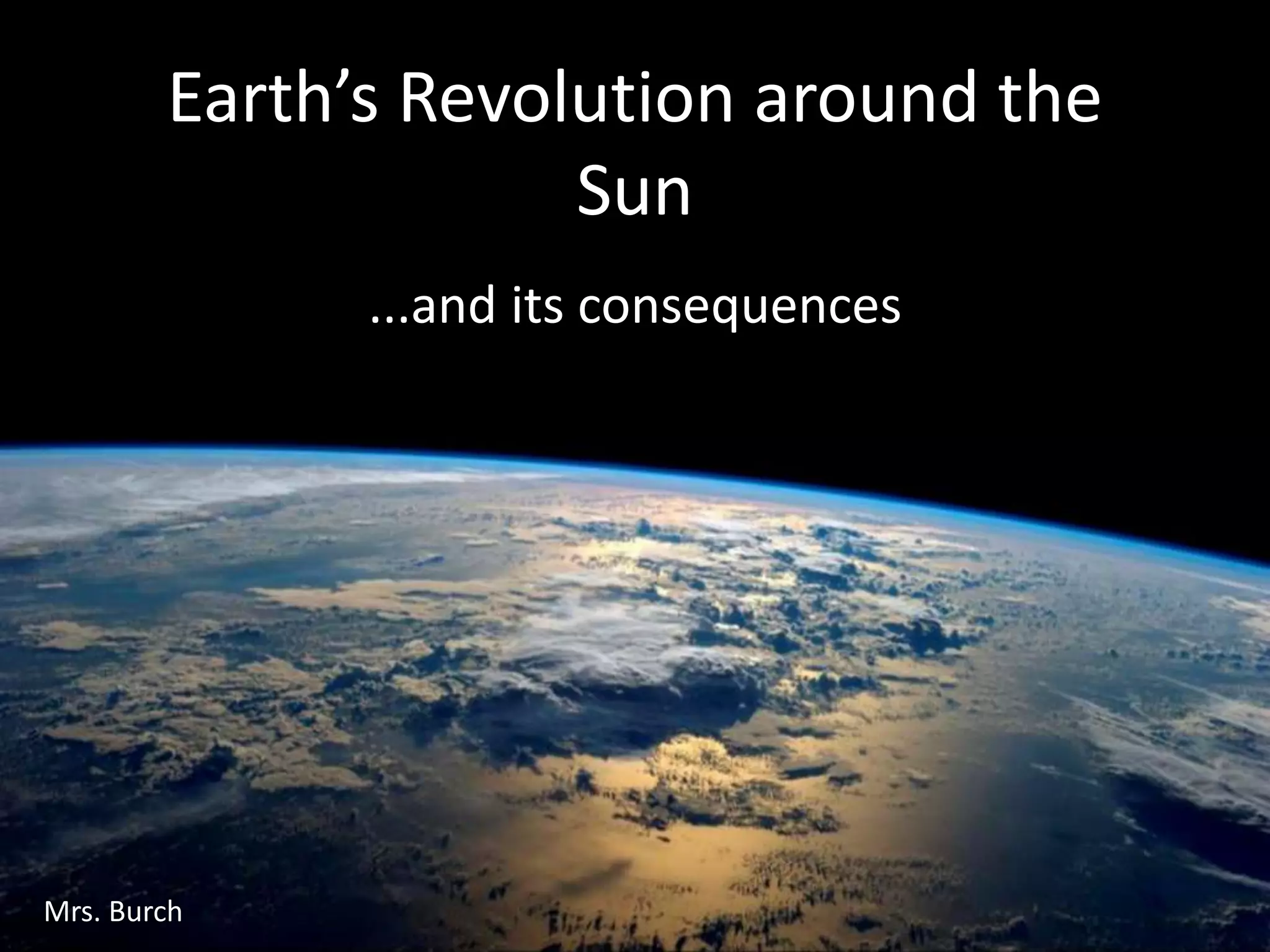Earth's Revolution Around the Sun | PPTX