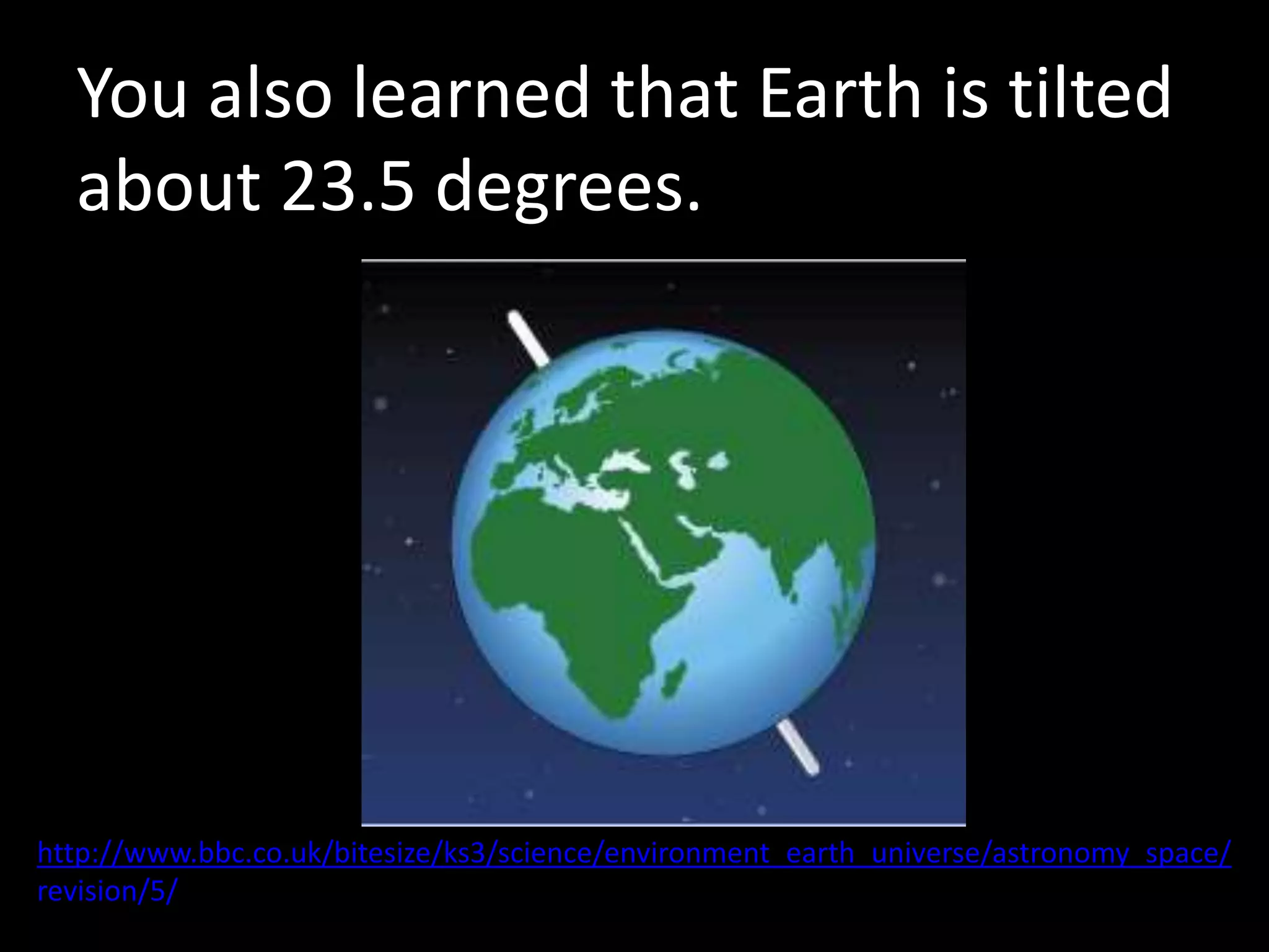Earth's Revolution Around the Sun | PPTX