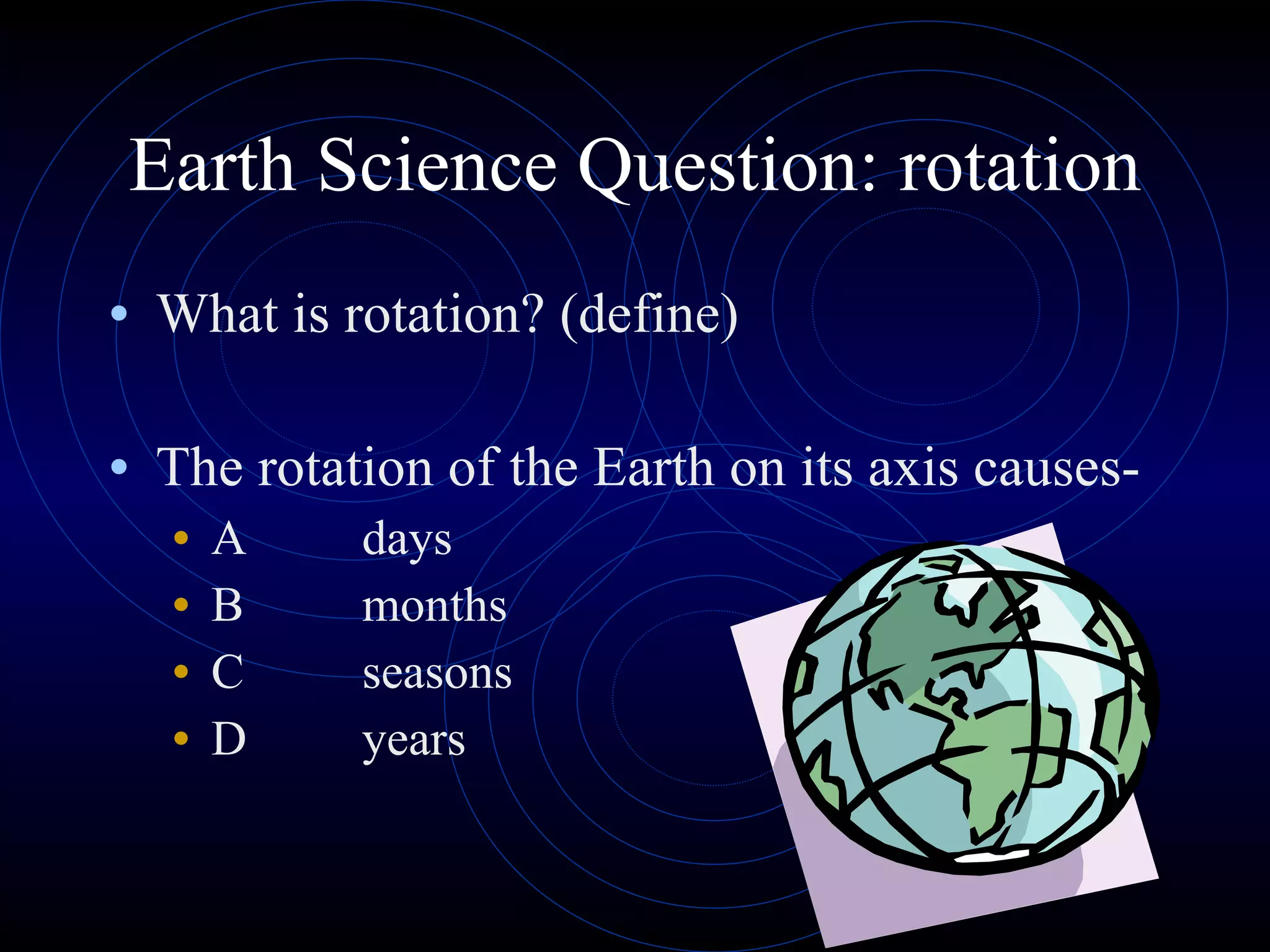 Earth's rotation powerpoint | PPT