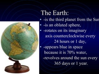 Earth's rotation powerpoint | PPT