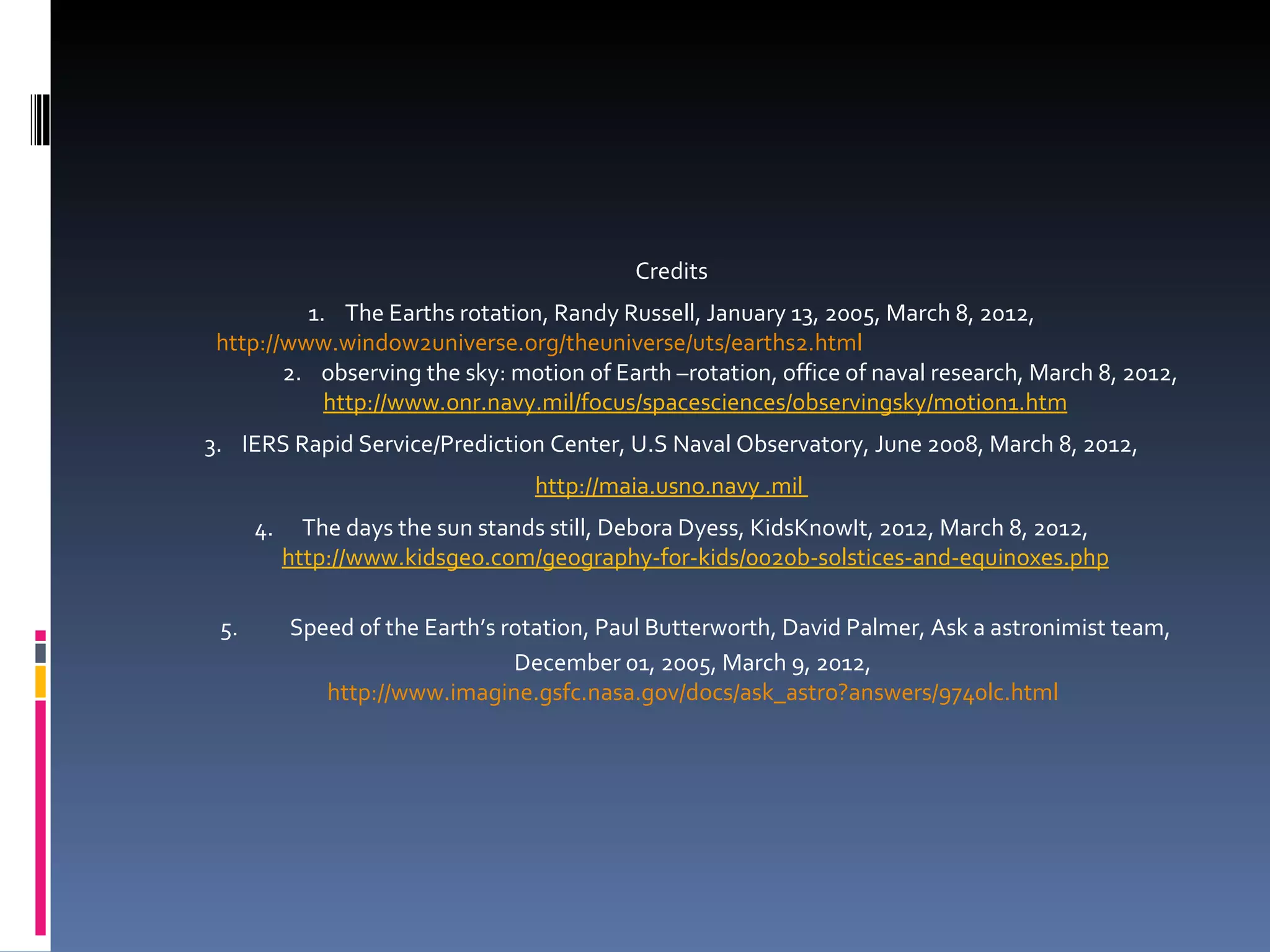 Earths rotation ppt sam oncken | PPT