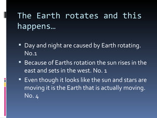 Earths rotation ppt sam oncken | PPT