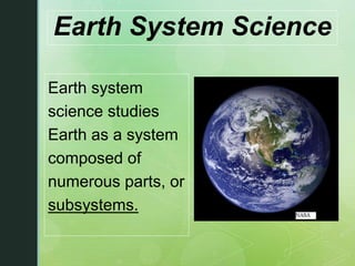 Earth's subsystem | PPT