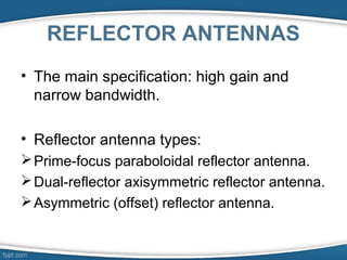 Earth Station and Satellite Antennas | PPT