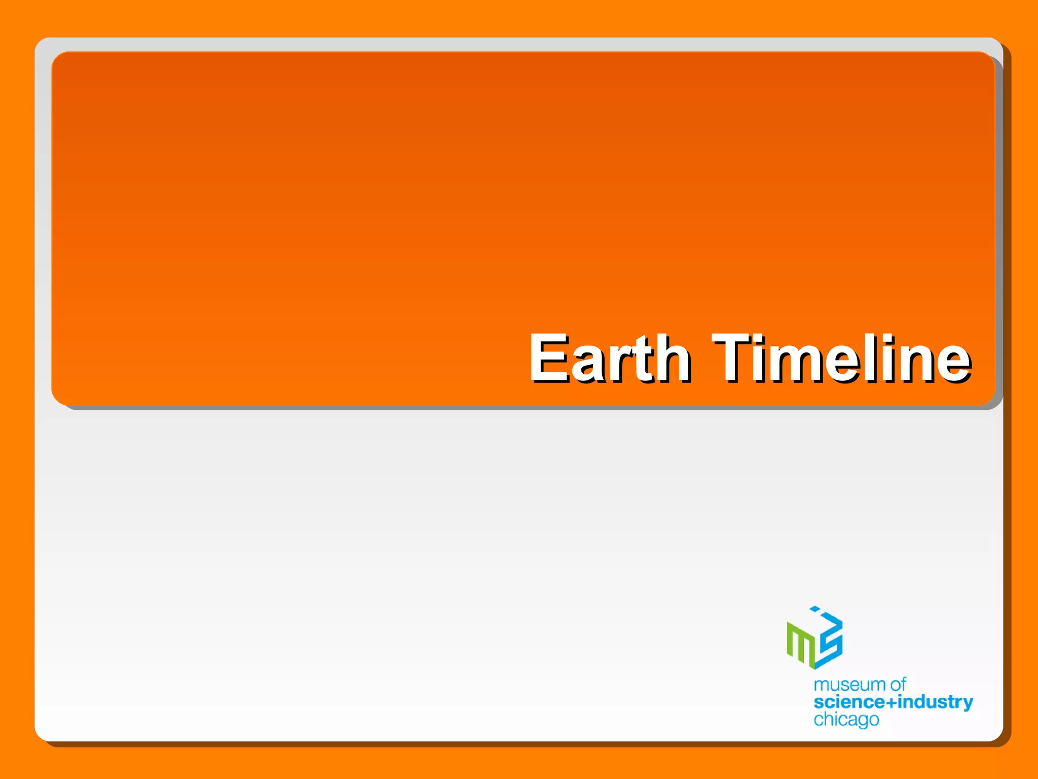 Earth's timeline | PPT