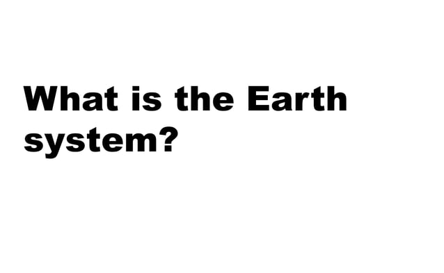 Earth subsystem | PPT