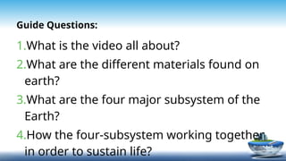 Earth Subsystem.pptxjjjjjjjjjjjkhggffhfhff | PPT