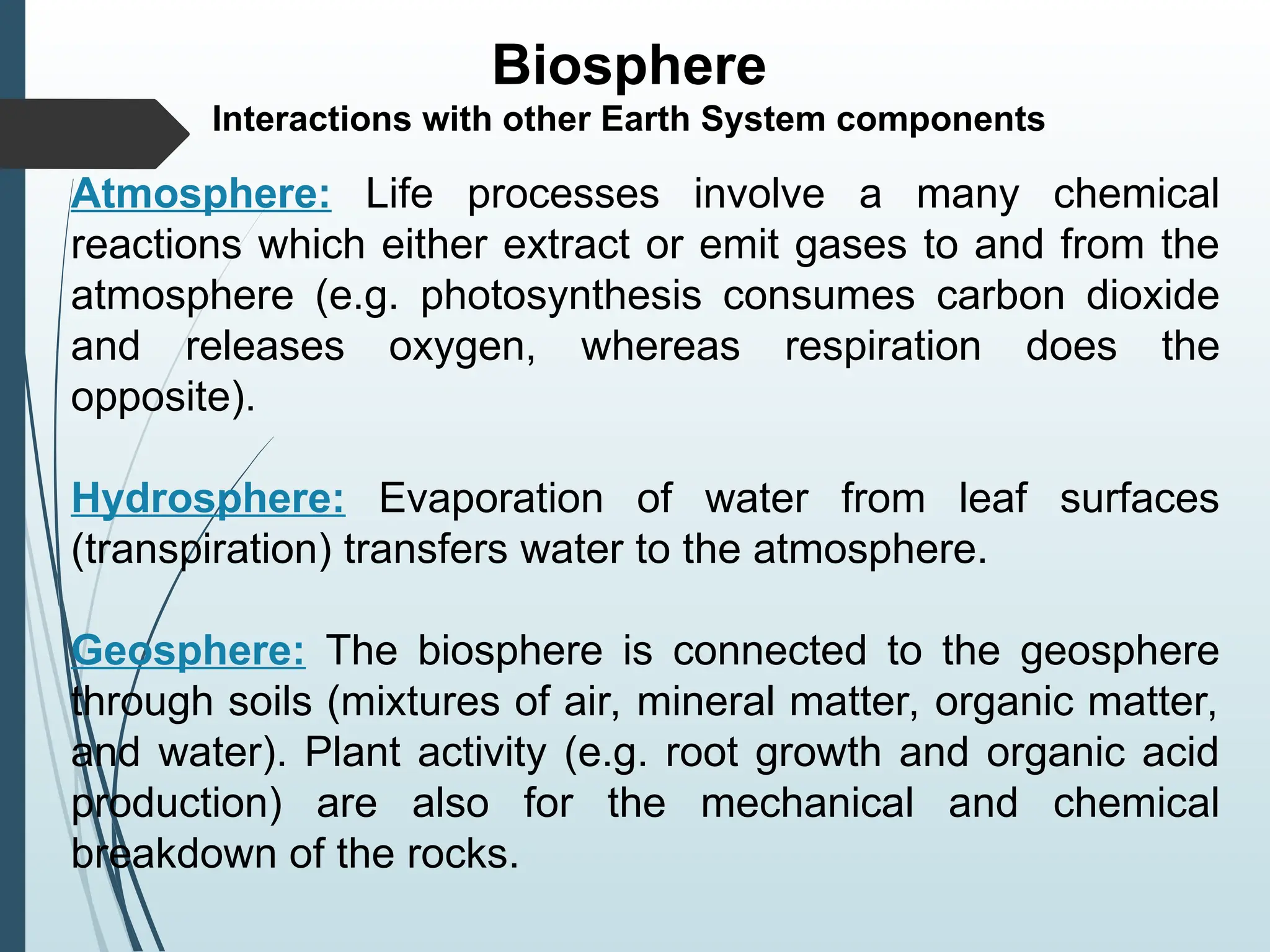FOUR SUBSYSTEMS OF THE ONLY LIVING PLANET.ppt