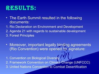 Earth summit | PPT
