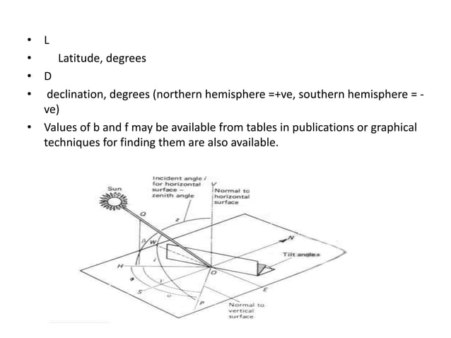 Earth sun angle &observer sun angle | PPTX