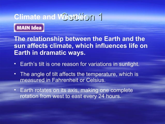 Earth sun relationship | PPT