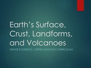 Earth_Surface_Crust_Landforms_Volcanoes_30_Slides.pptx