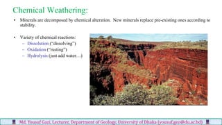 Earth surface processes md. yousuf gazi | PDF