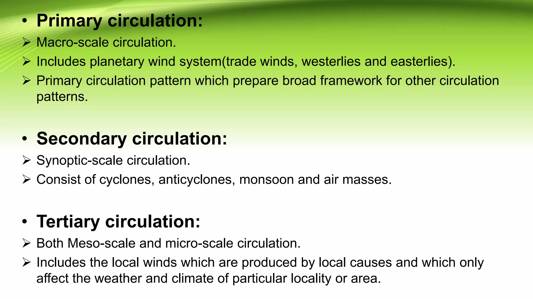 Earth surface wind system ppt. | PPTX