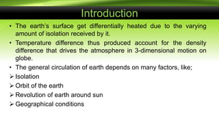 Earth surface wind system ppt. | PPTX | Weather | Science