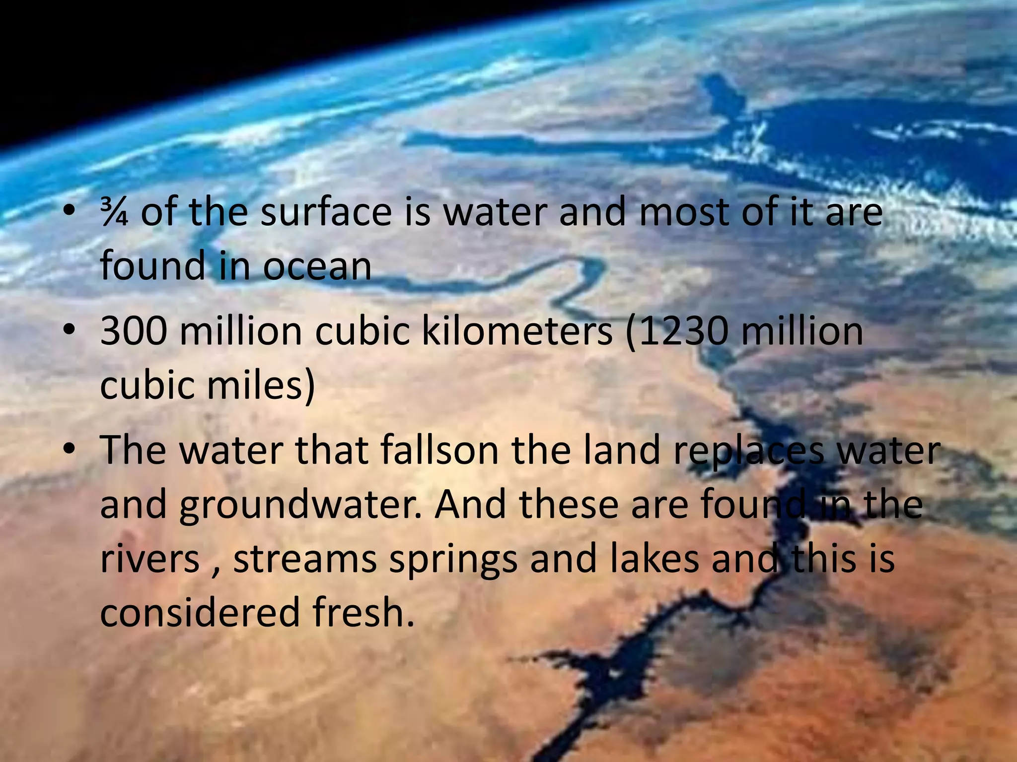 Earth’s water forms | PPTX