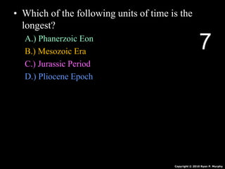 Geologic Timeline of Earth Quiz Game PowerPoint, Earth Science Lesson ...