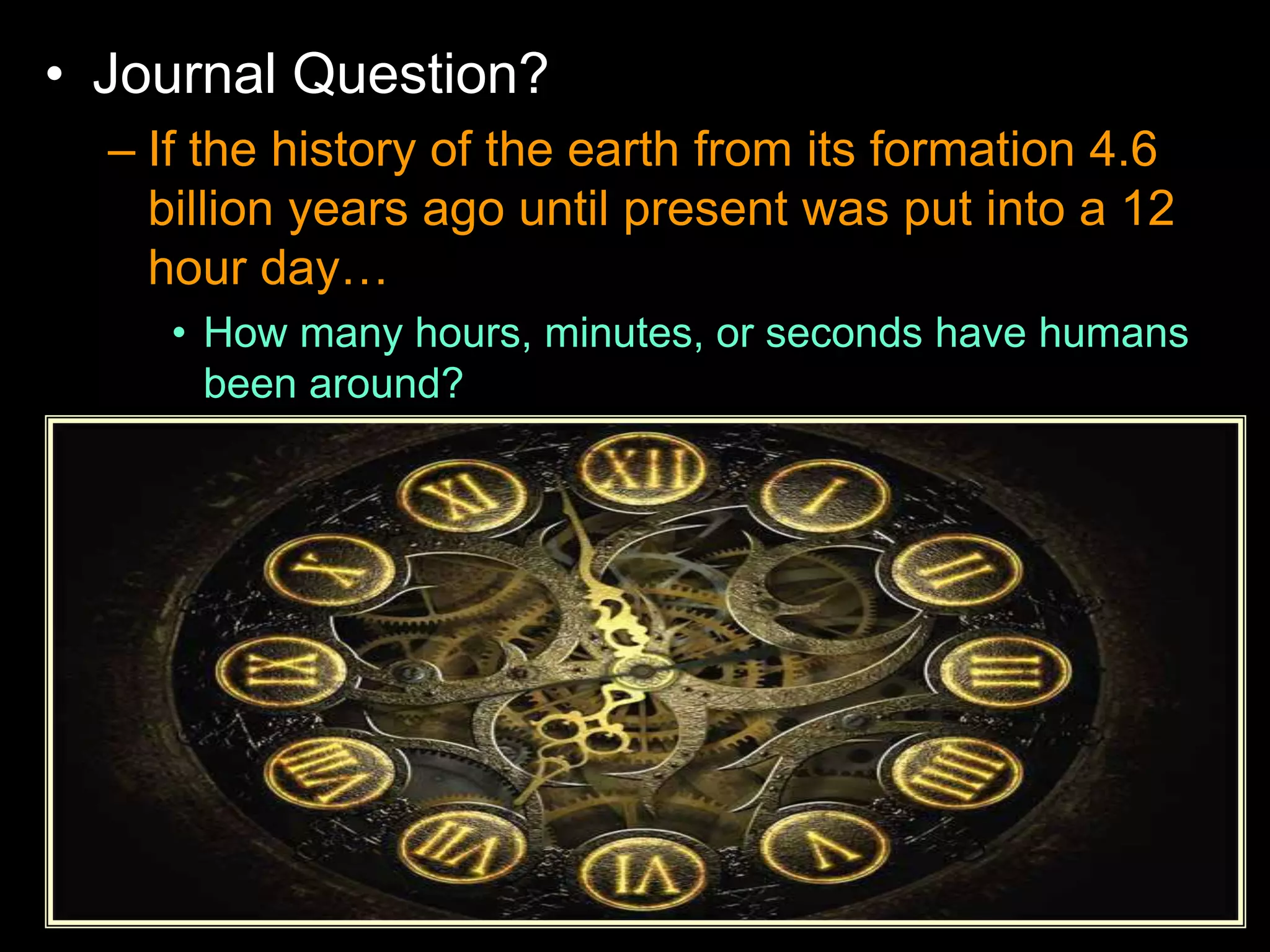 Earth System History, Timeline of Earth Events, Geology Lesson ...