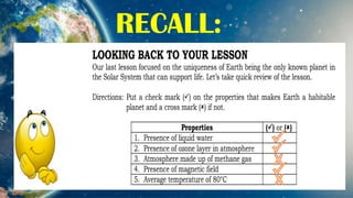 EARTH SYSTEMS AND WRITE UP ASSESSMENT POWERPOINT | PDF | Geography ...