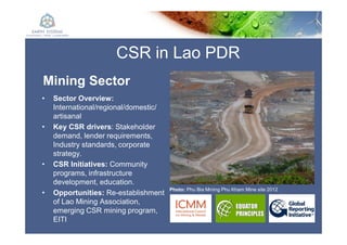 CSR in Lao PDR Earth systems smithies | PDF