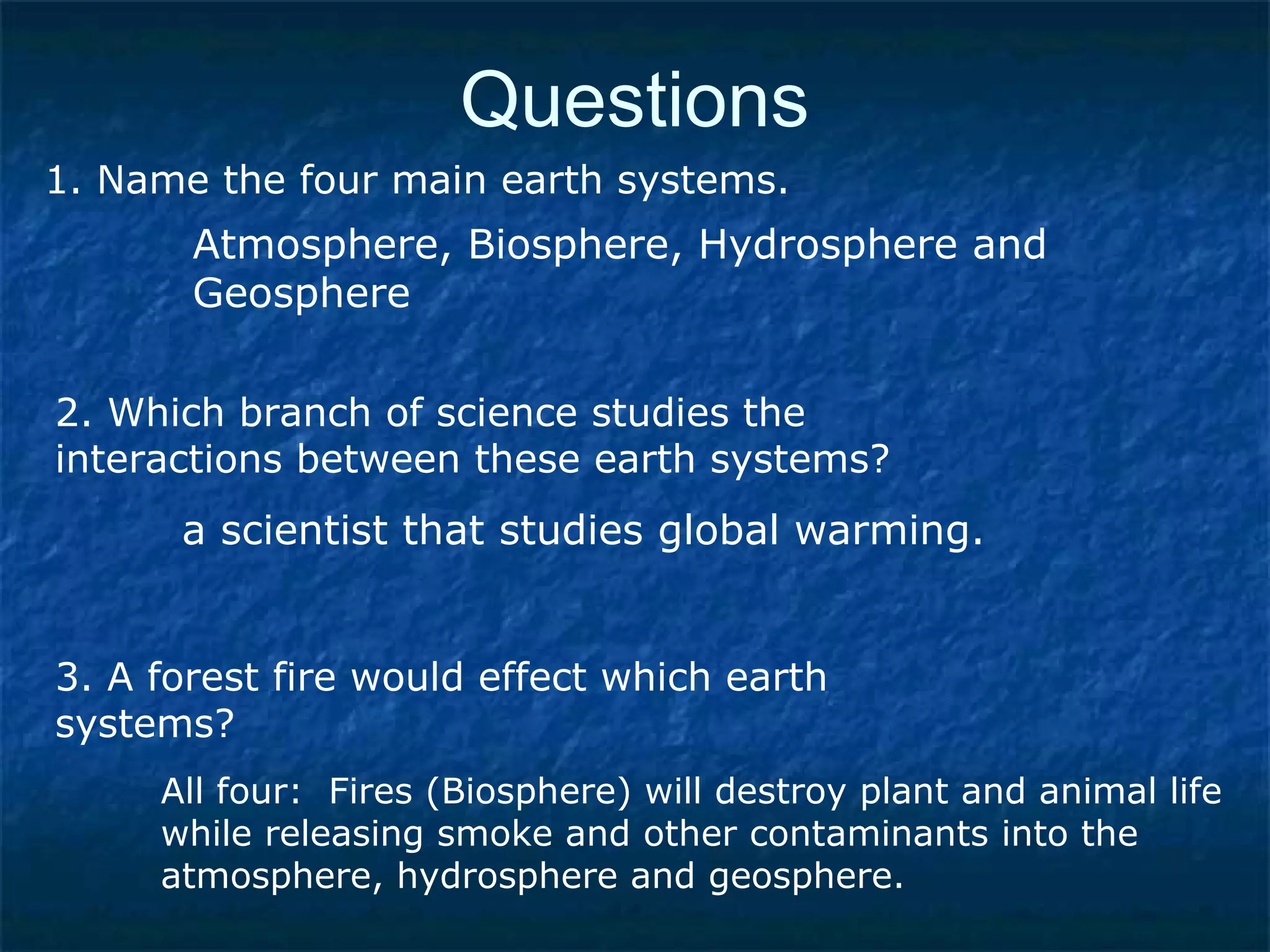 Earth Systems | PPT