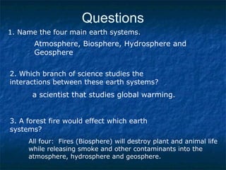 Earth Systems | PPT