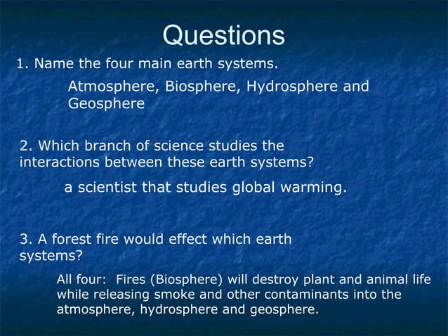 Earth Systems | PPT