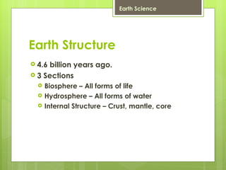 Earth Systems and Resources | PPT