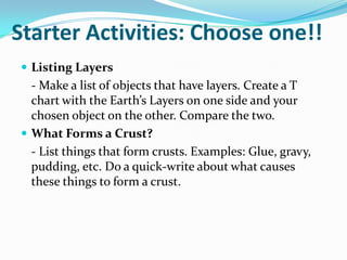 Earth unit powerpoint | PPTX