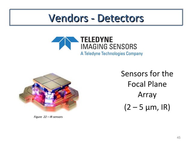 Earth Viewing Infrared Space System Sensor | PPT