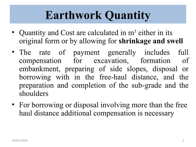 earthwork and drainage.pptx rdrstrtrdfret | PPT