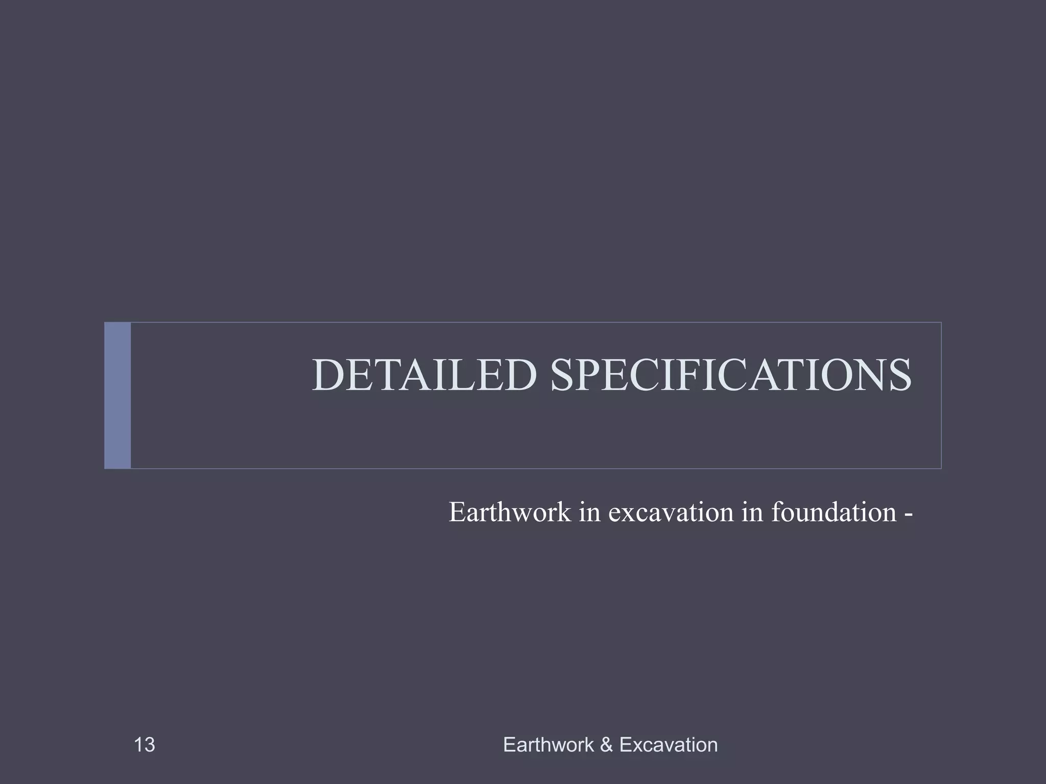 Earthwork and excavation | PPTX