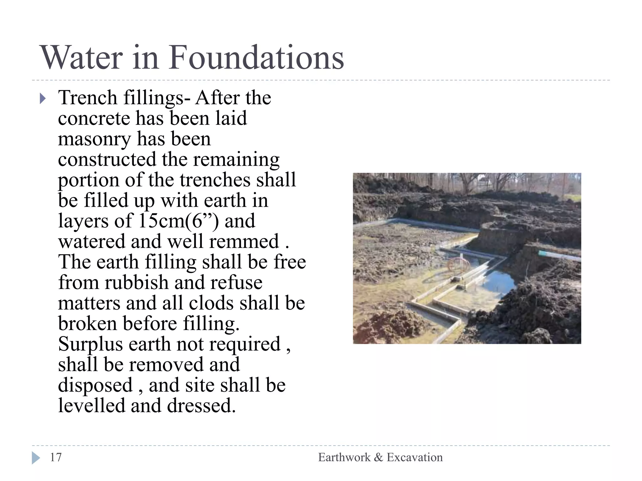 Earthwork and excavation | PPTX