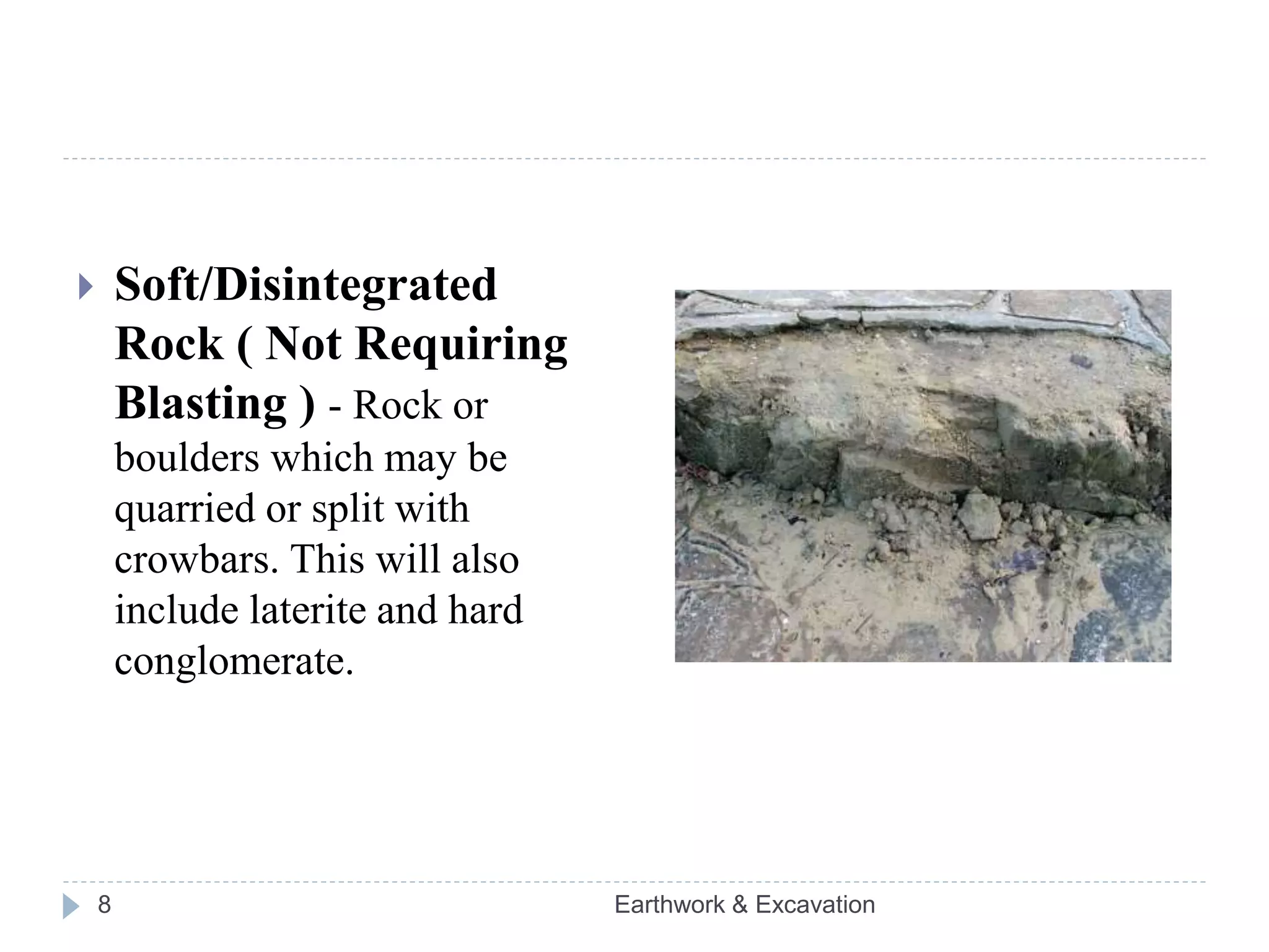 Earthwork and excavation | PPTX