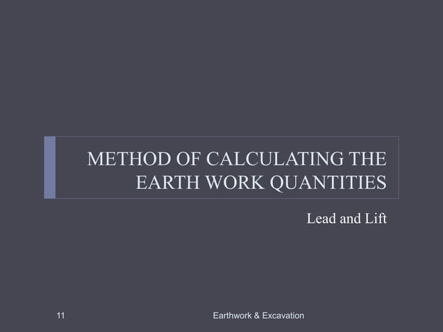 Earthwork and excavation | PPTX | Geology | Science