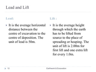 Earthwork and excavation | PPTX