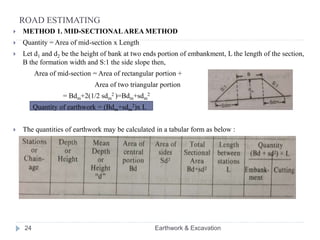 Earthwork and excavation | PPTX