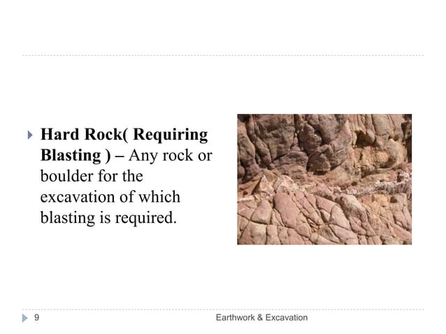 Earthwork and excavation | PPTX | Geology | Science