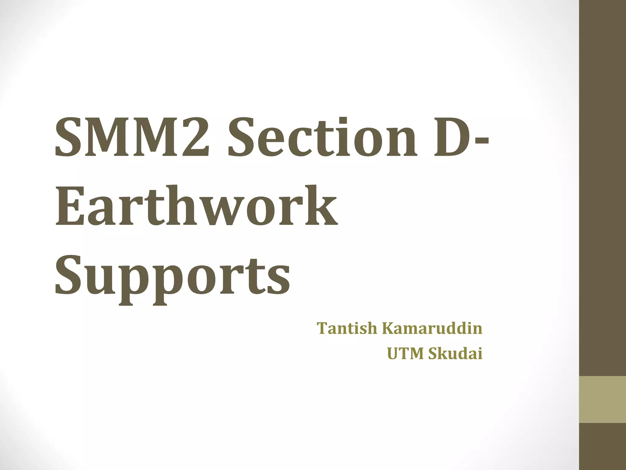 Earthwork support | PPT