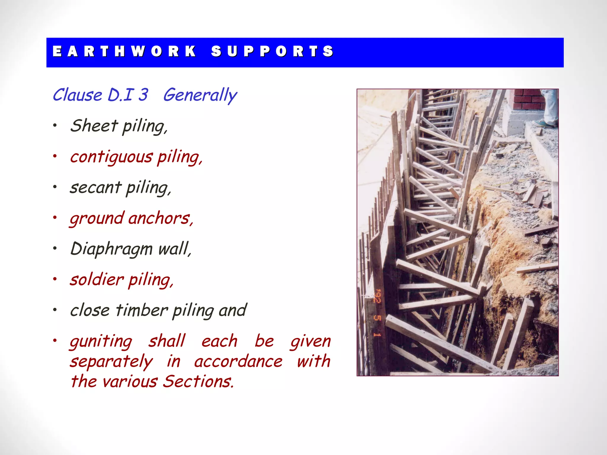 Earthwork support | PPT