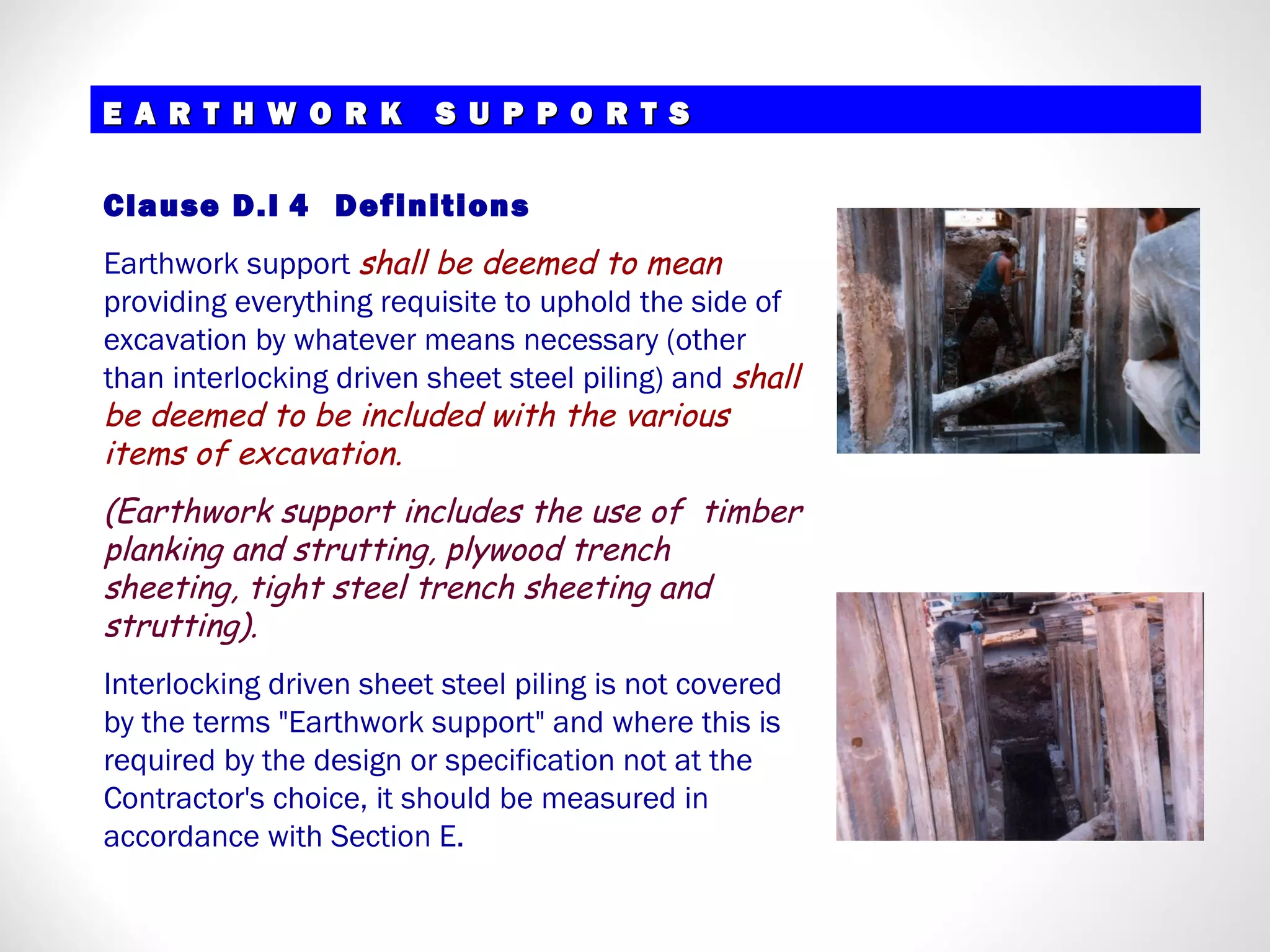 Earthwork support | PPT