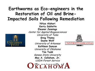 Earthworms as Eco-engineers | PPT